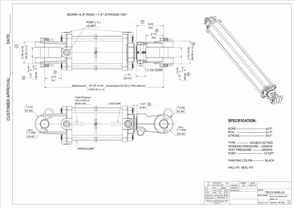 Custom Other Cylinder – GUOLI ENGINEERING